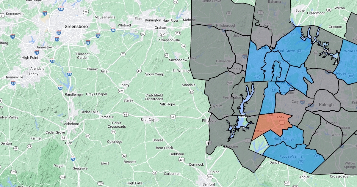 Raleigh Submarket Map : Scribble Maps
