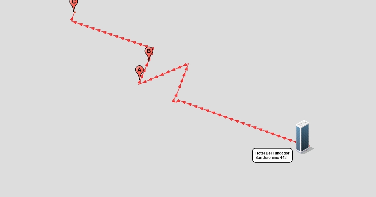 Recorrido Peatonal : Scribble Maps