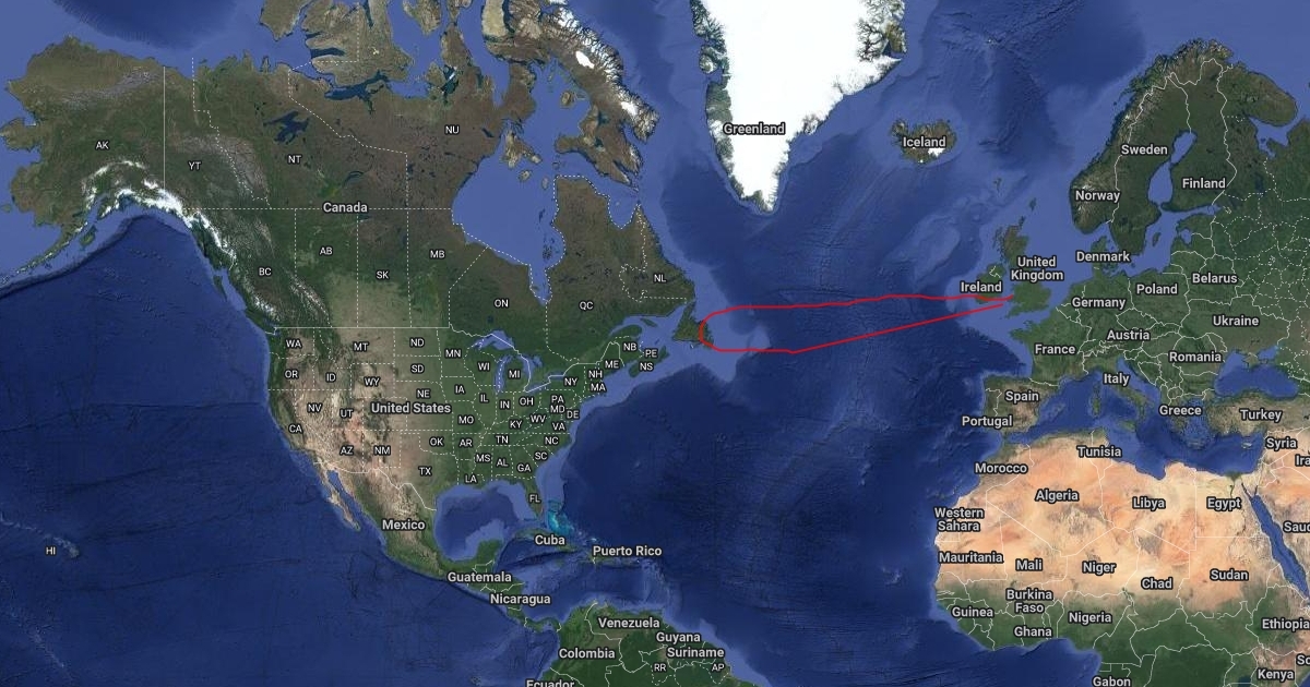 maps of John Cabots route : Scribble Maps