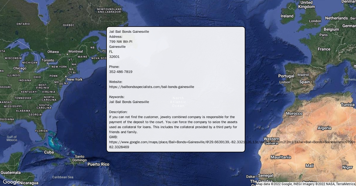 Jail Bail Bonds Gainesville : Scribble Maps