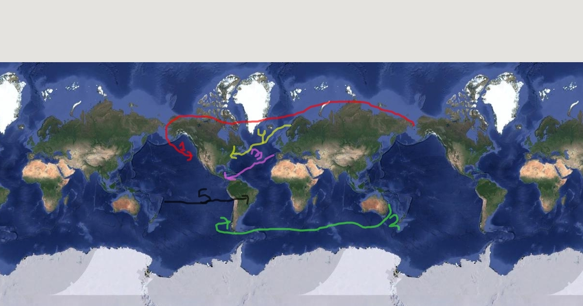 rutas a america : Scribble Maps