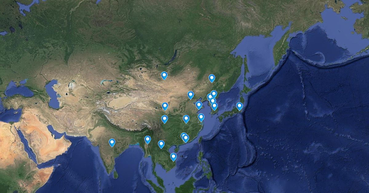 East Asia Political Map : Scribble Maps