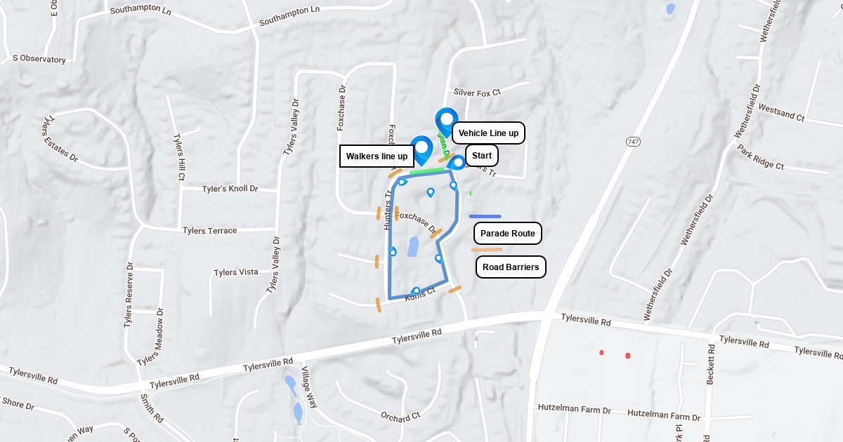 FXB Parade : Scribble Maps