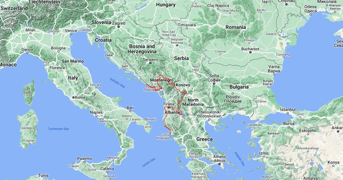 Balkan Holiday : Scribble Maps