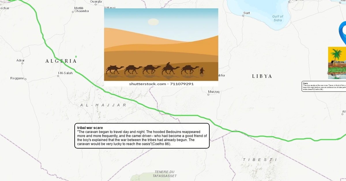 Santiago's journey English Project : Scribble Maps