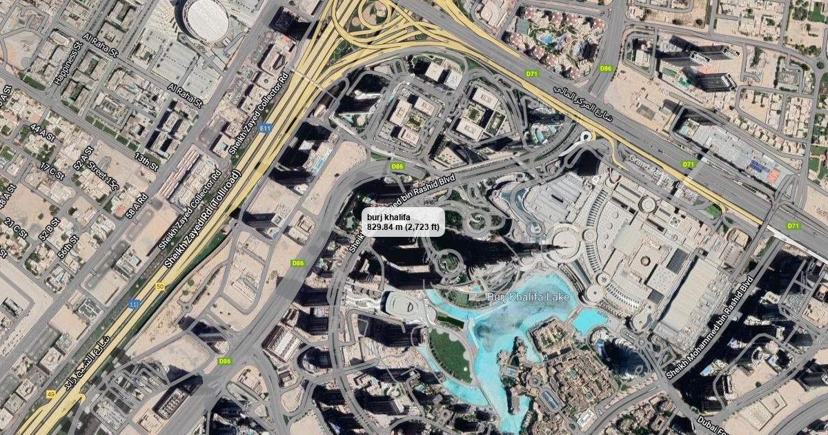 tallest buildings : Scribble Maps