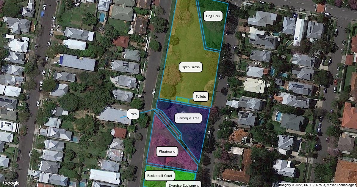 Real Park map : Scribble Maps