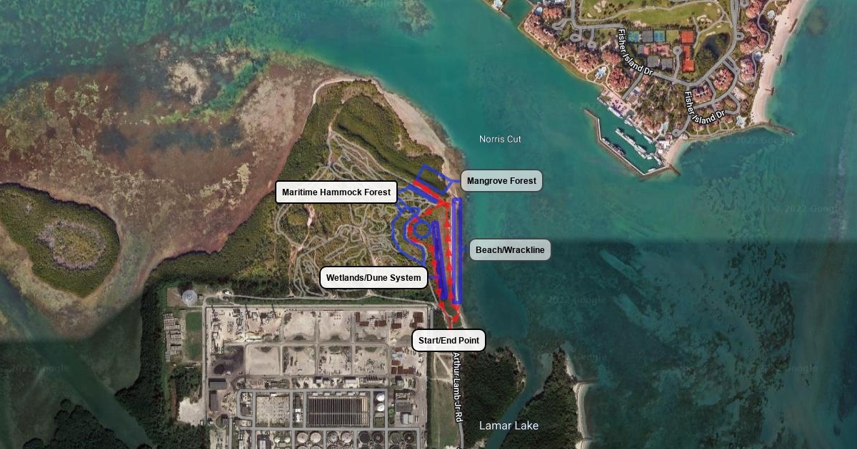 Virginia Key Bird Survey Transect : Scribble Maps