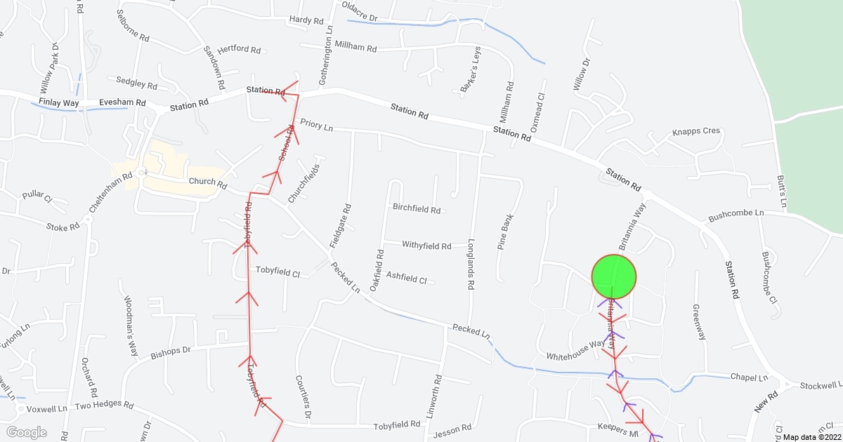 E Diversion 20th July : Scribble Maps