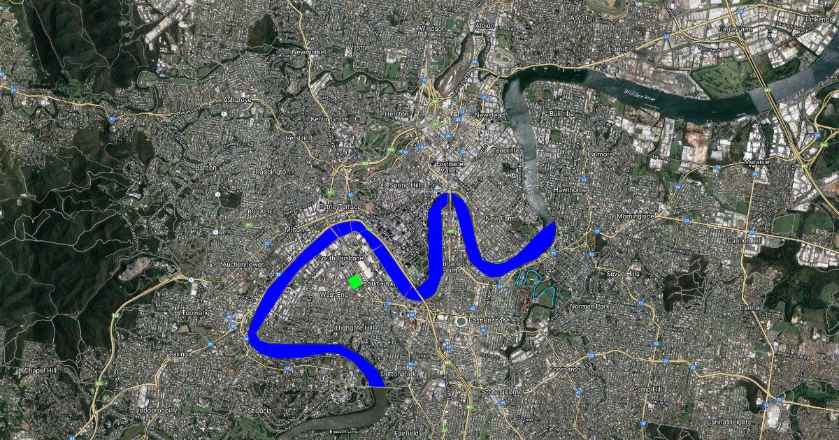 indigenous sights in south brisbane : Scribble Maps
