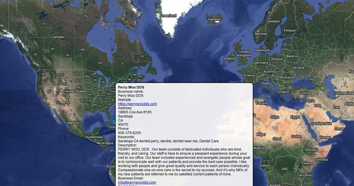 Perry Woo DDS : Scribble Maps