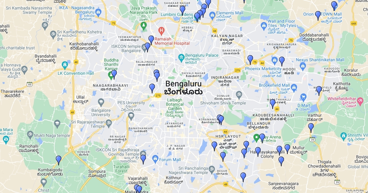 Bangalore New Home : Scribble Maps