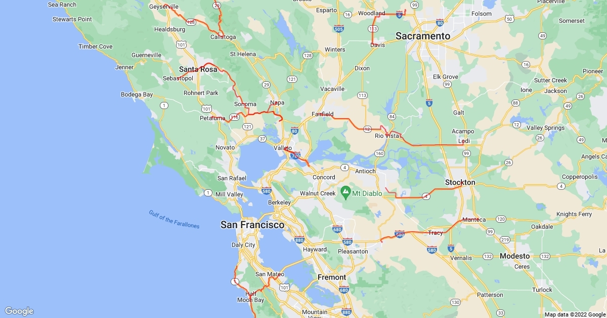 BayBus connector lines : Scribble Maps