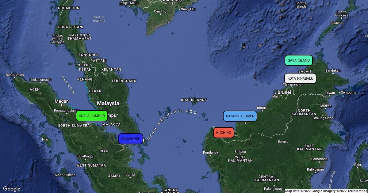 borneo : Scribble Maps