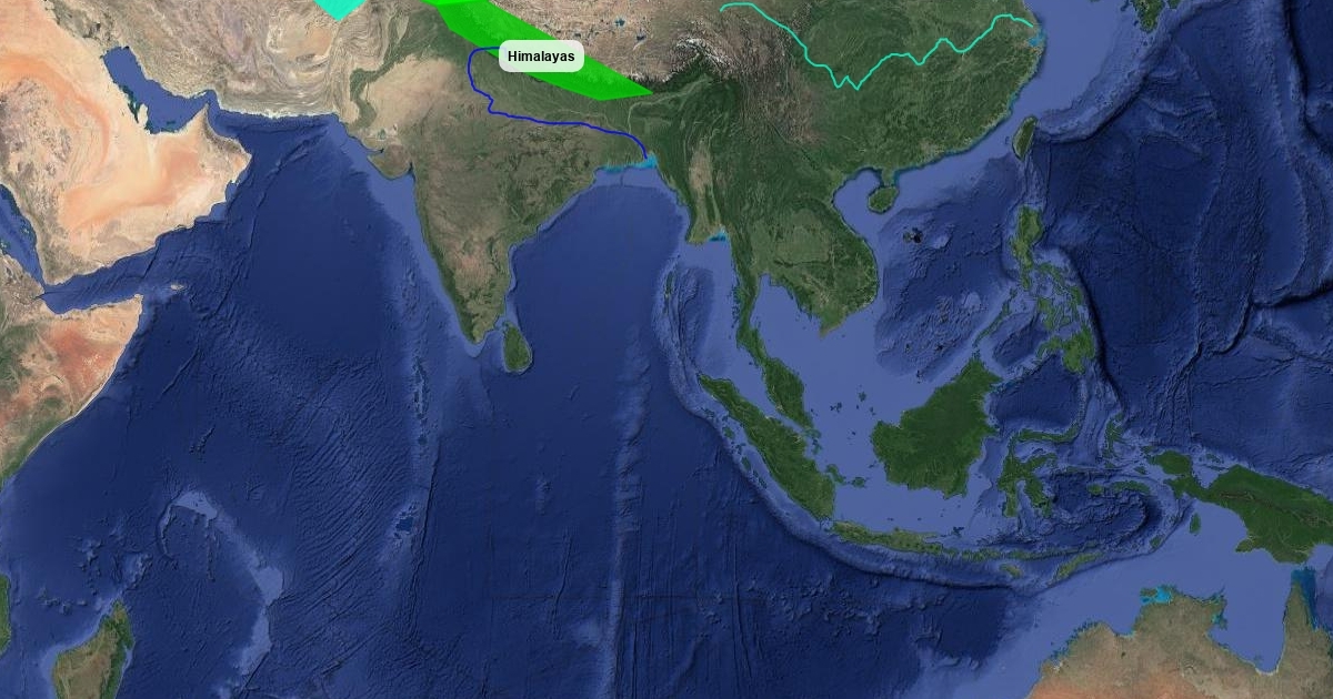 Asia Physical Features : Scribble Maps