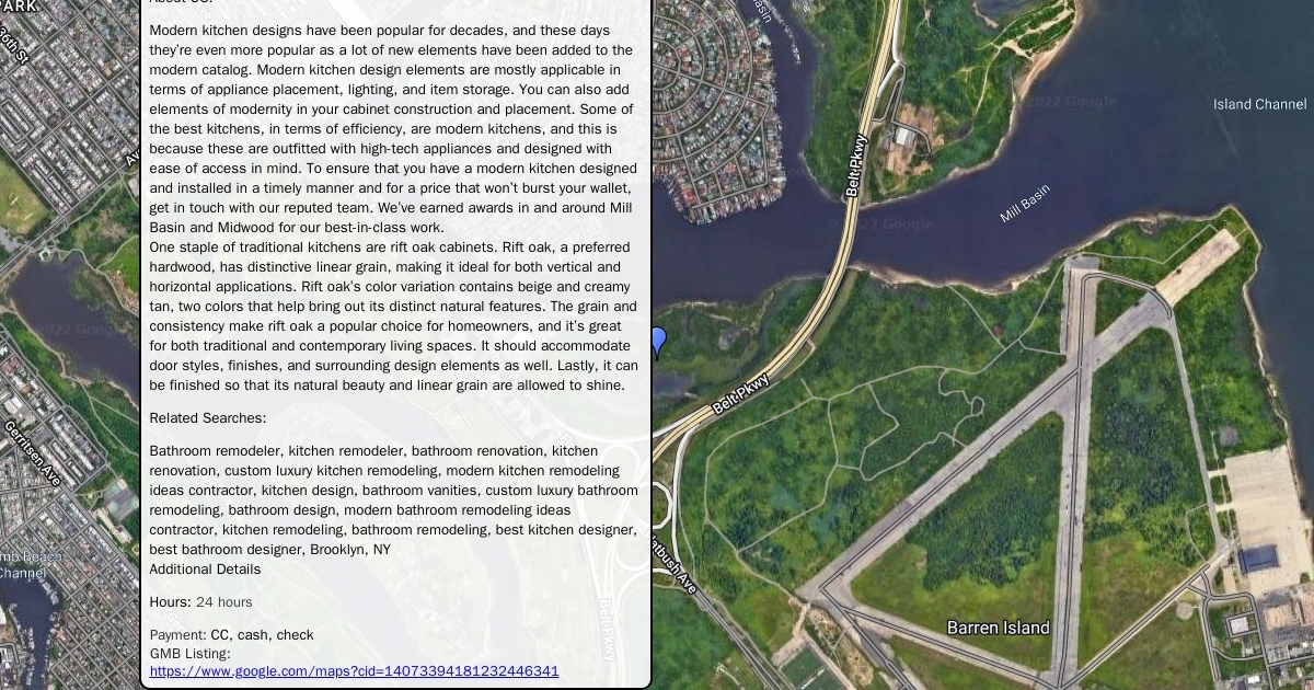 Kitchen Design Brooklyn : Scribble Maps