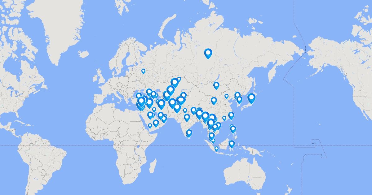 Asia Political Map : Scribble Maps