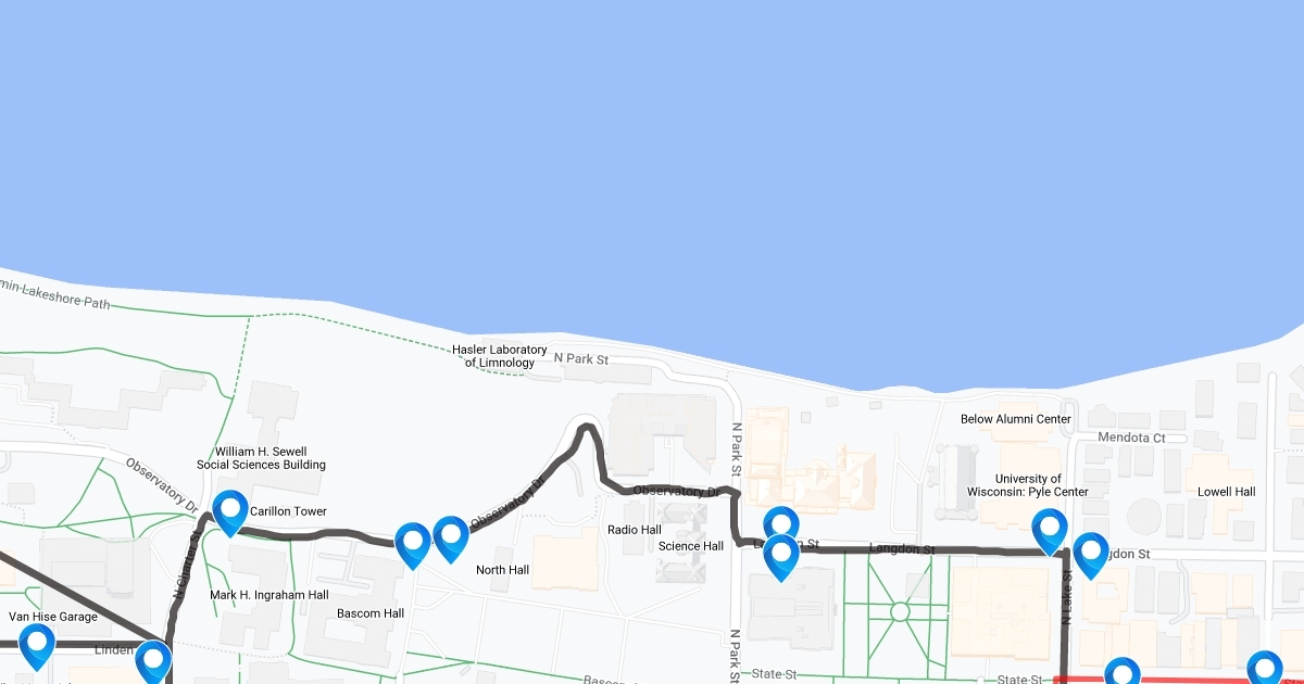 UW-Madison Bus Map : Scribble Maps