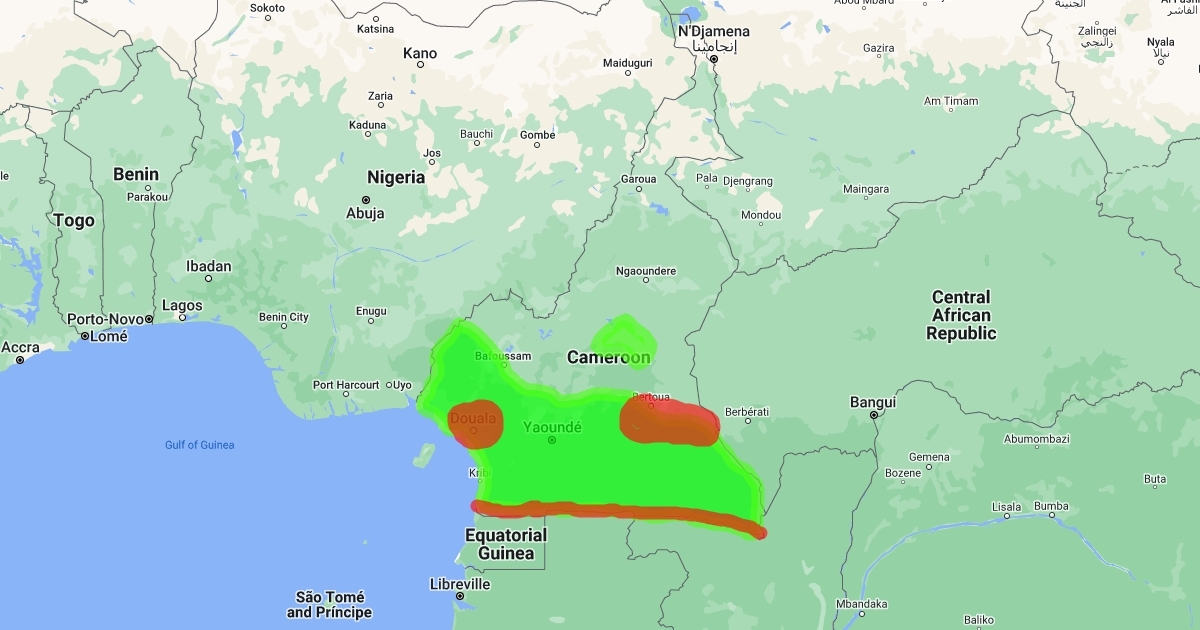cameroon-deforestation : Scribble Maps