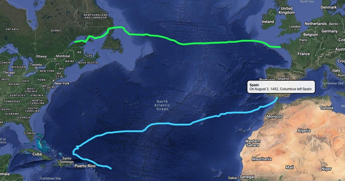 Columbus and Cartier_Chris : Scribble Maps