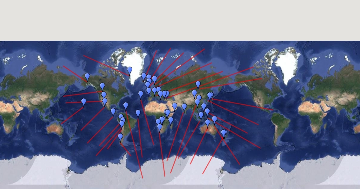 world ride : Scribble Maps