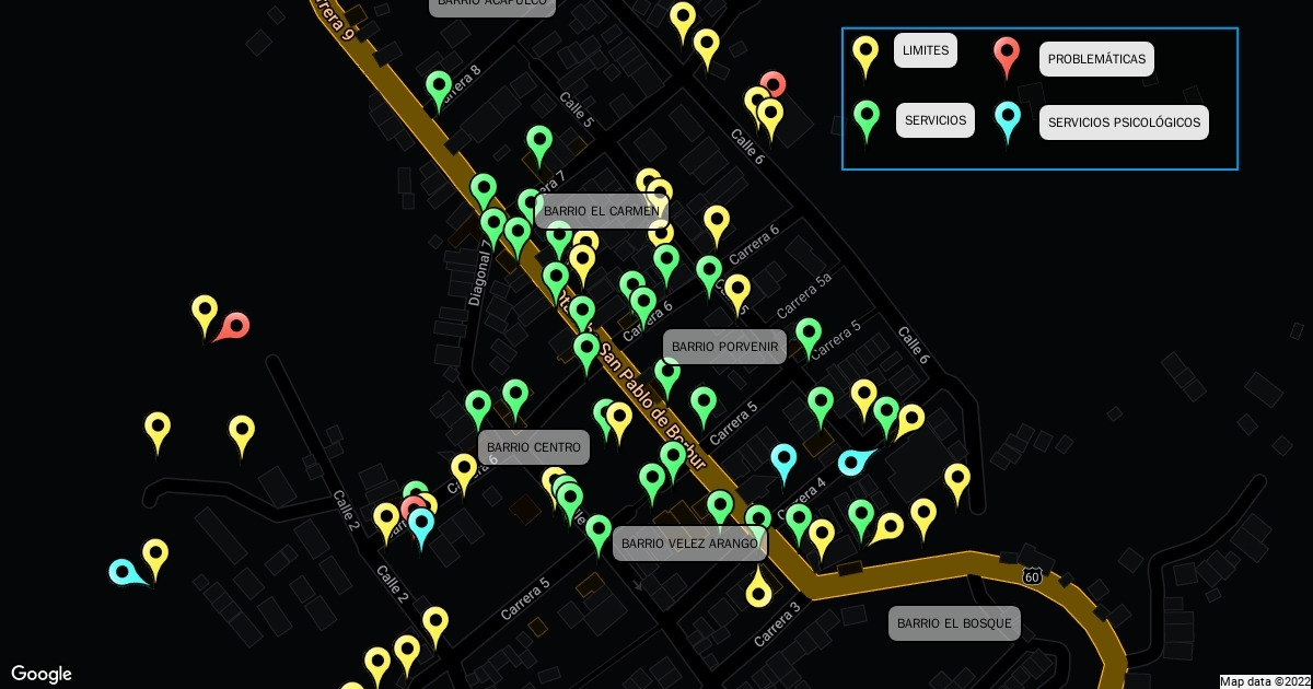 Mapa territorial : Scribble Maps