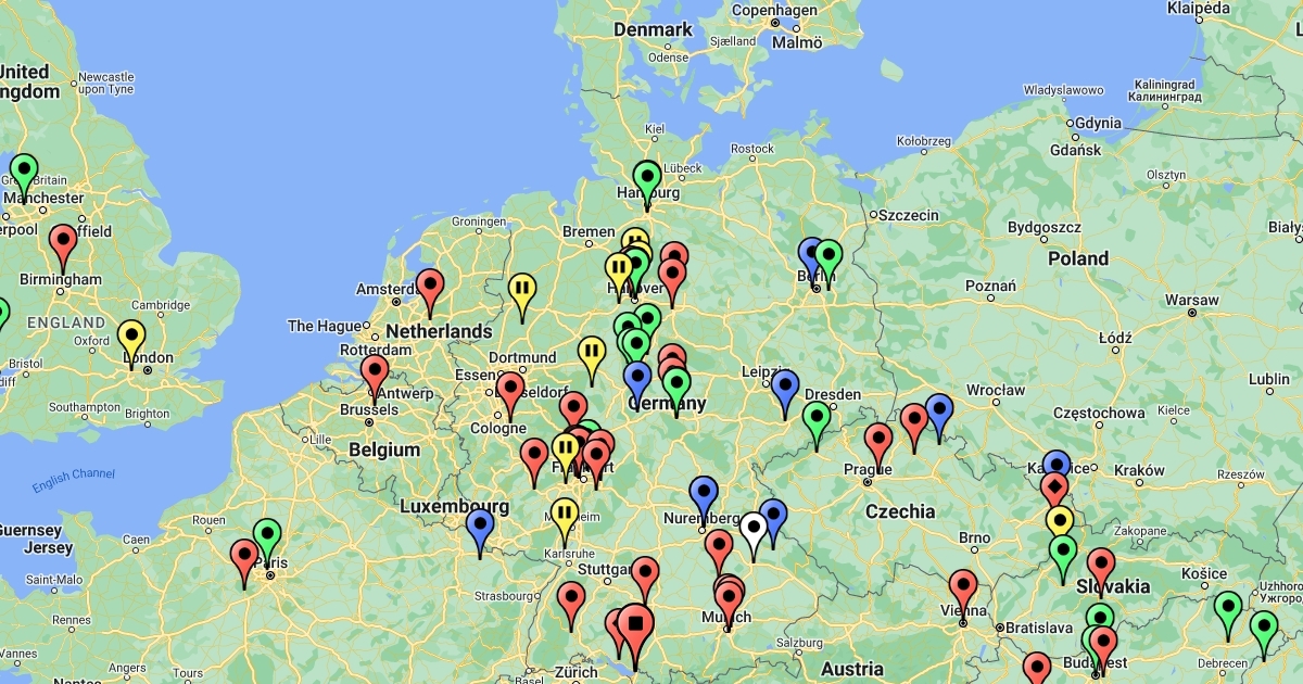 Conti Standorte : Scribble Maps