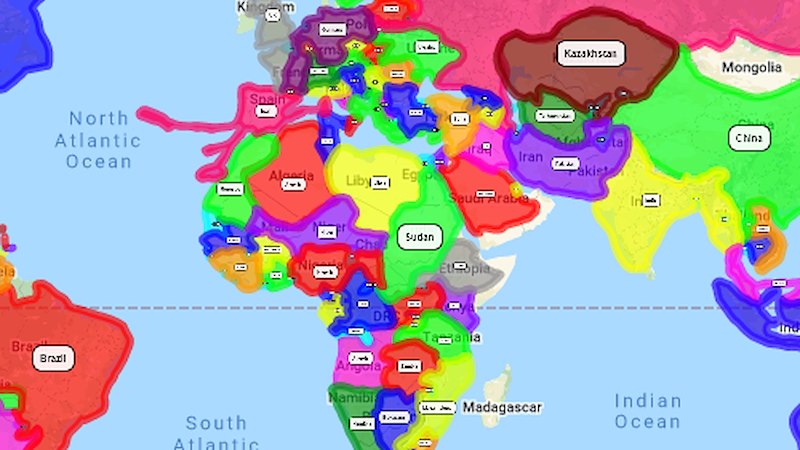country elimination : Scribble Maps