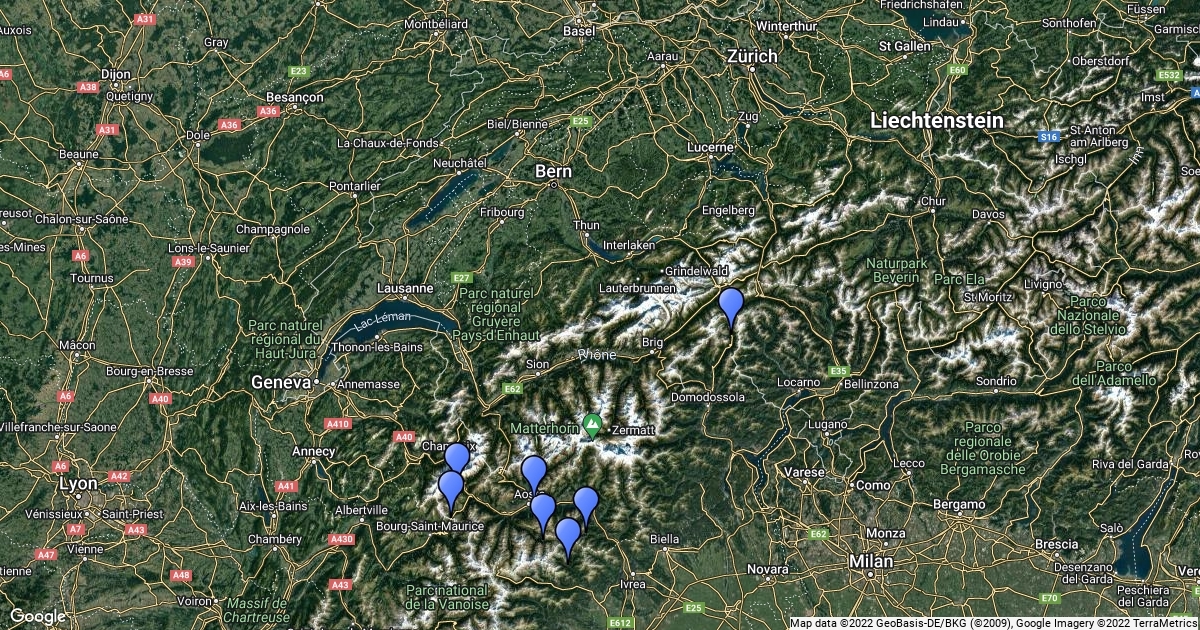 Aosta Valley and Piedmont : Scribble Maps