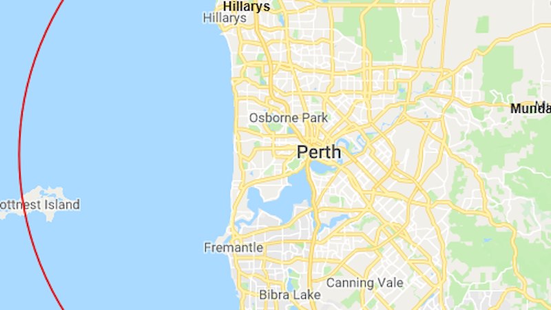 Perth 50 km radius : Scribble Maps