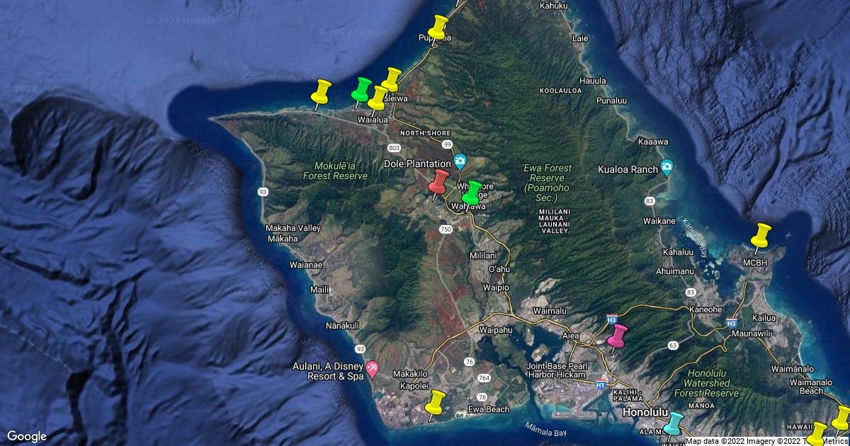 Sam and Joaquin Hawaii '22 : Scribble Maps