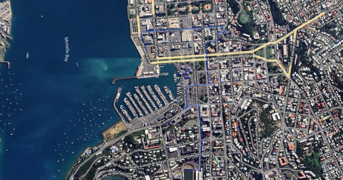 Noumea Bike Tour : Scribble Maps
