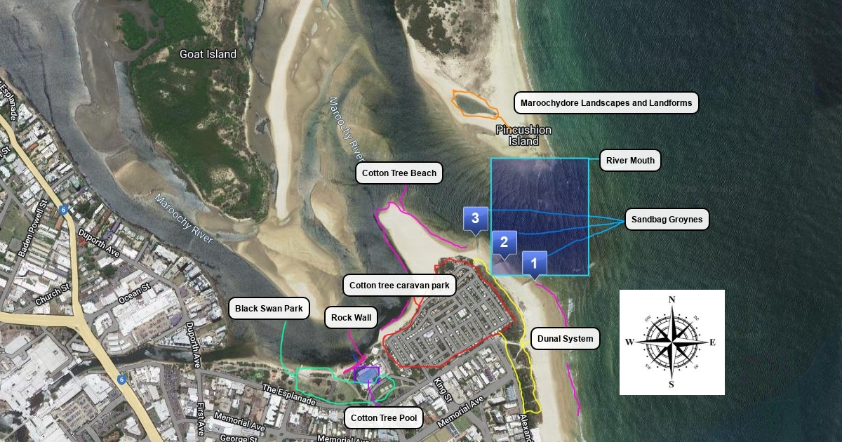 Maroochydore Landscapes and Landforms : Scribble Maps