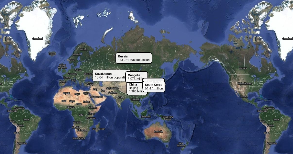 Map of Asia : Scribble Maps