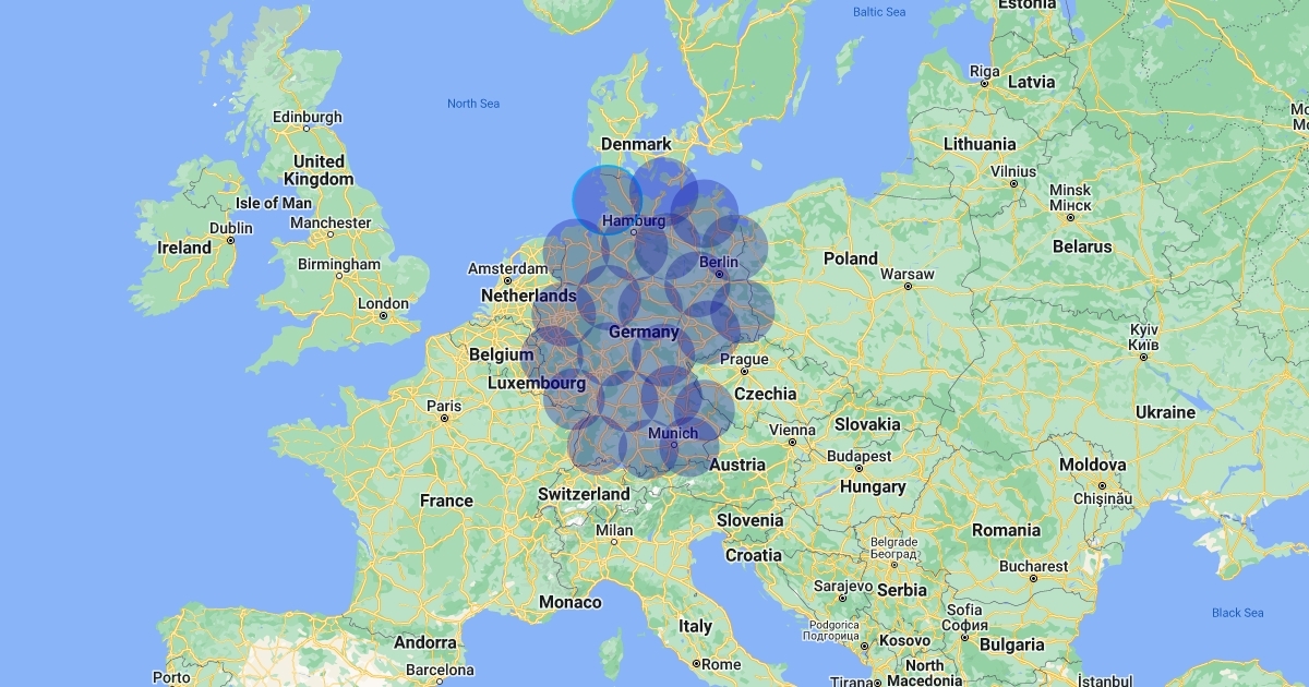 Germany trip : Scribble Maps