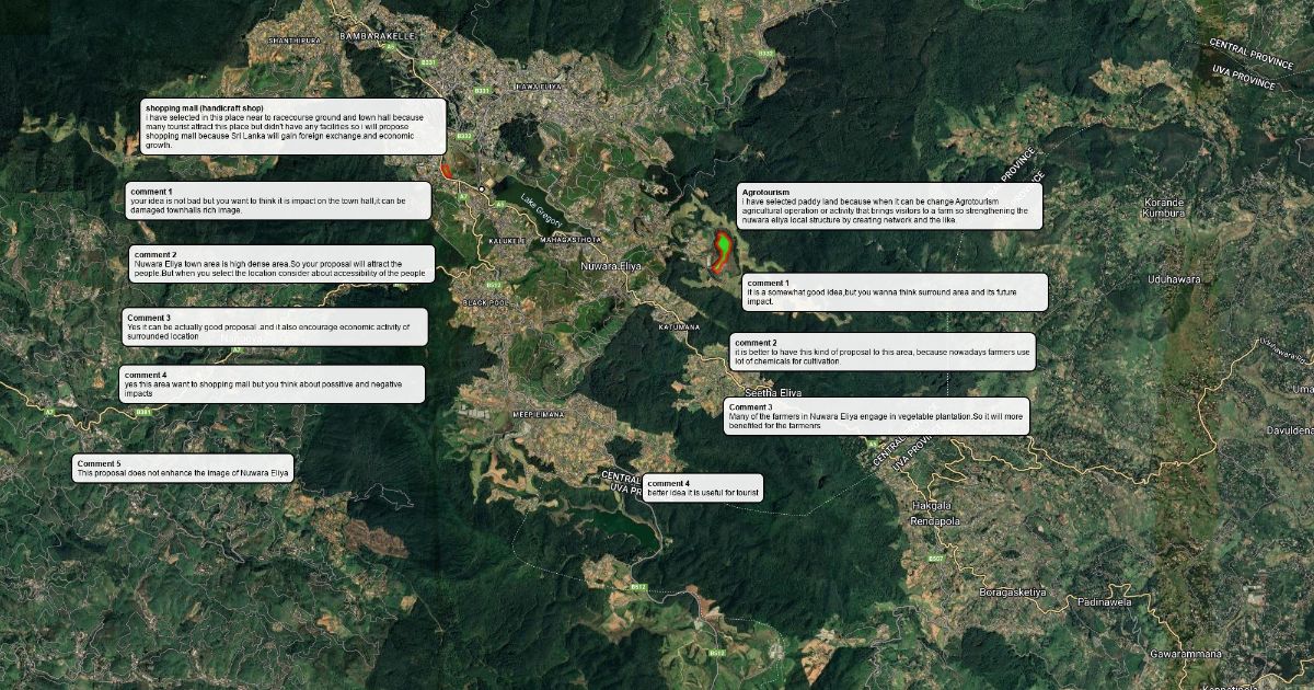 Development map of nuwaraeliya : Scribble Maps