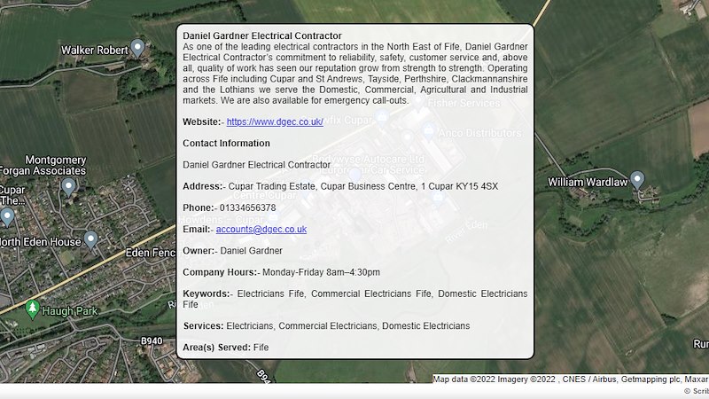 Daniel Gardner Electrical Contractor : Scribble Maps