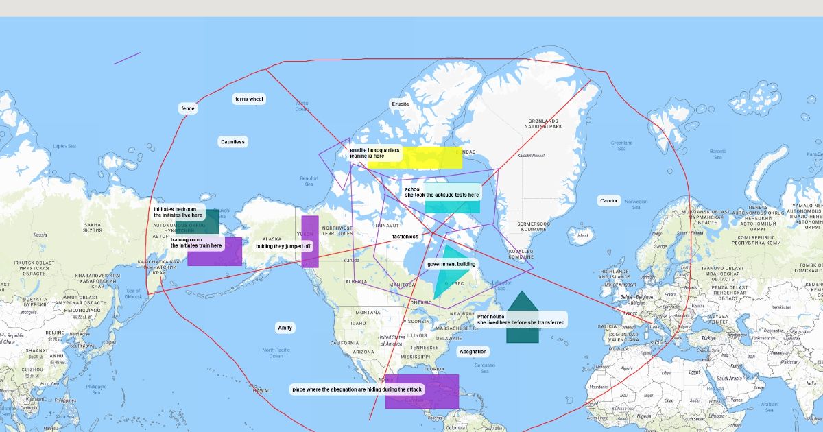 divergent map : Scribble Maps