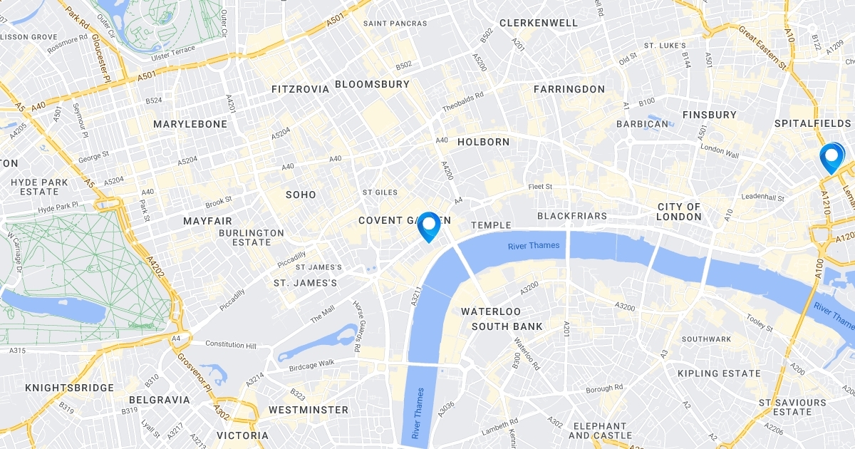 SKYLINE EMEA London Map : Scribble Maps