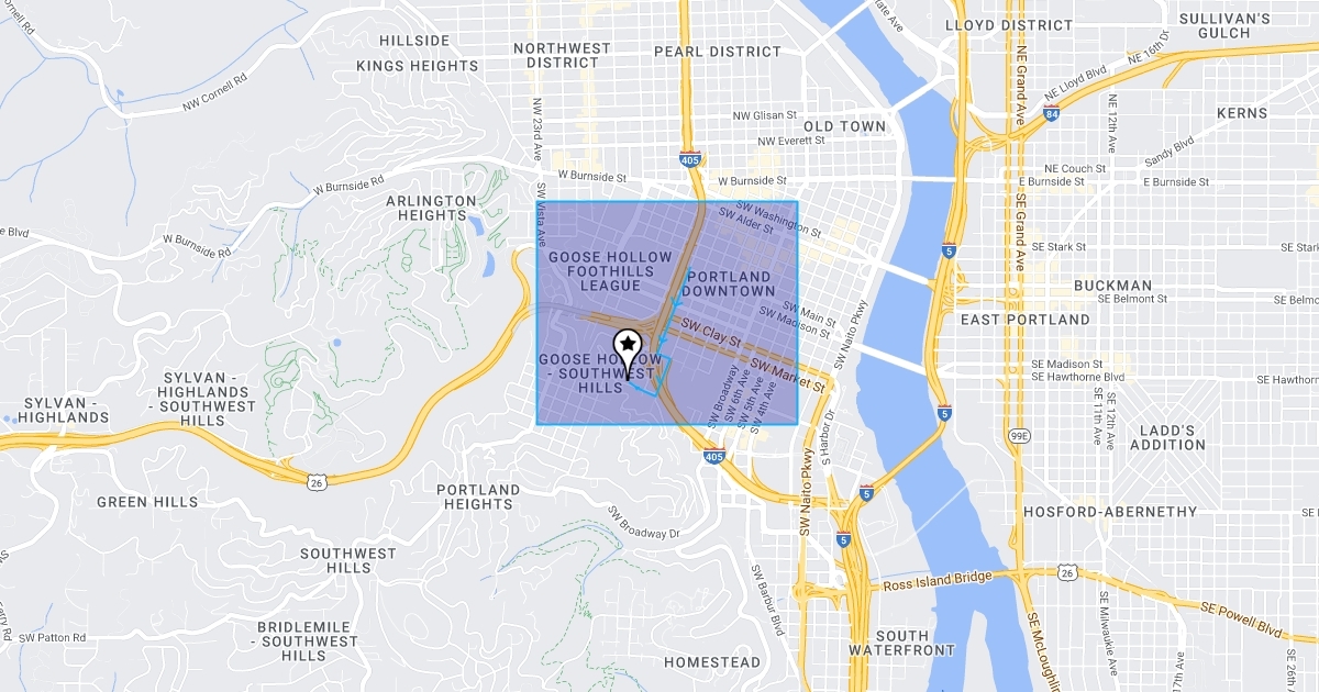 downtown victorian with a view : Scribble Maps