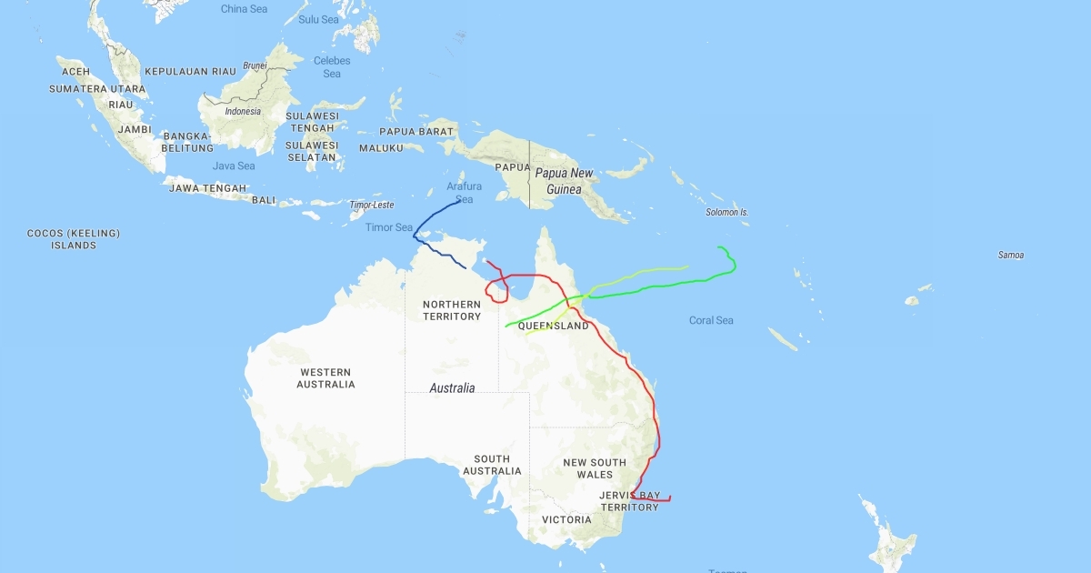 Geography assignment- map of cyclones : Scribble Maps