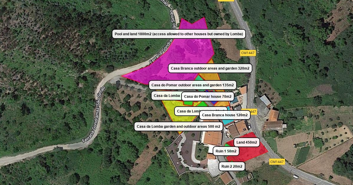 Salgueiro da Lomba measurements : Scribble Maps