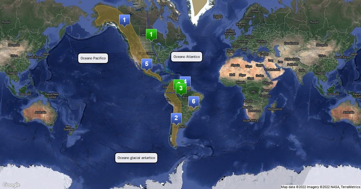 Mapa de America : Scribble Maps