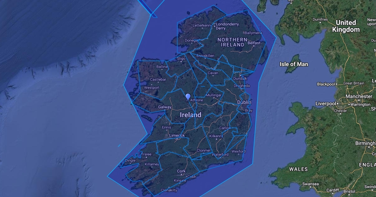 ireland map with counties : Scribble Maps