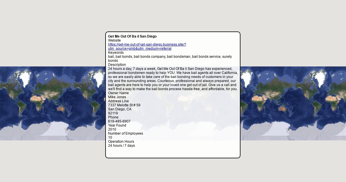 Get Me Out Of Ba il San Diego : Scribble Maps