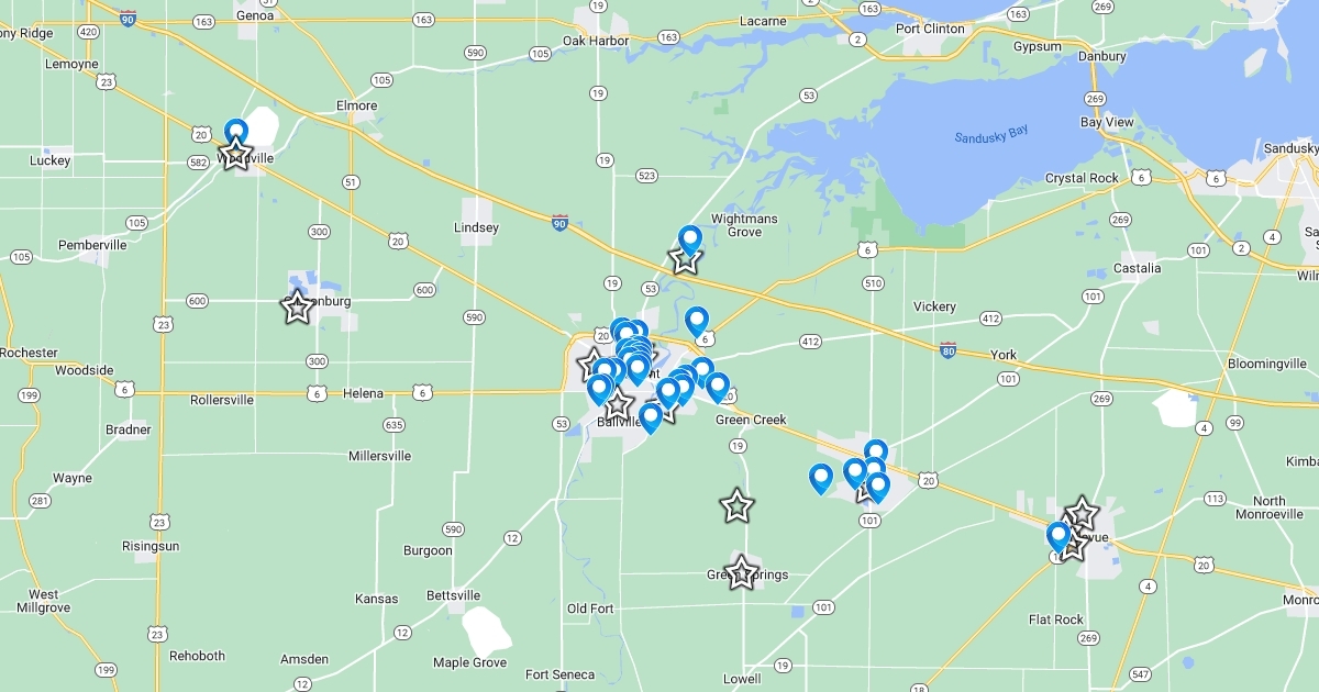 sandusky county all programs : Scribble Maps