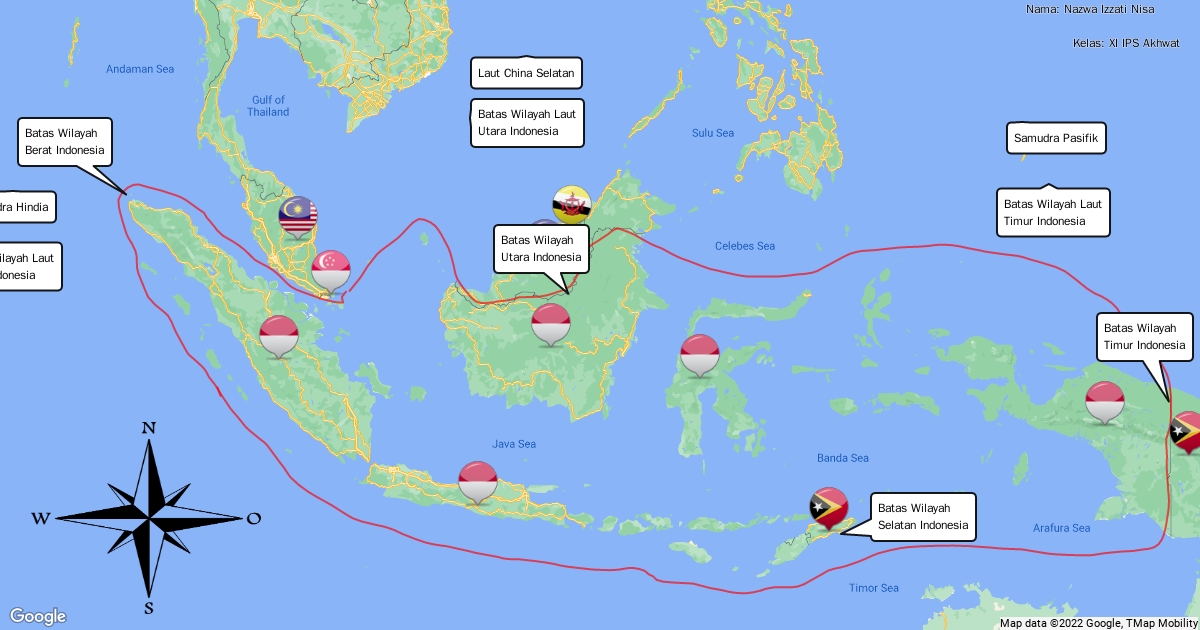 PETA PERBATASAN INDONESIA : Scribble Maps