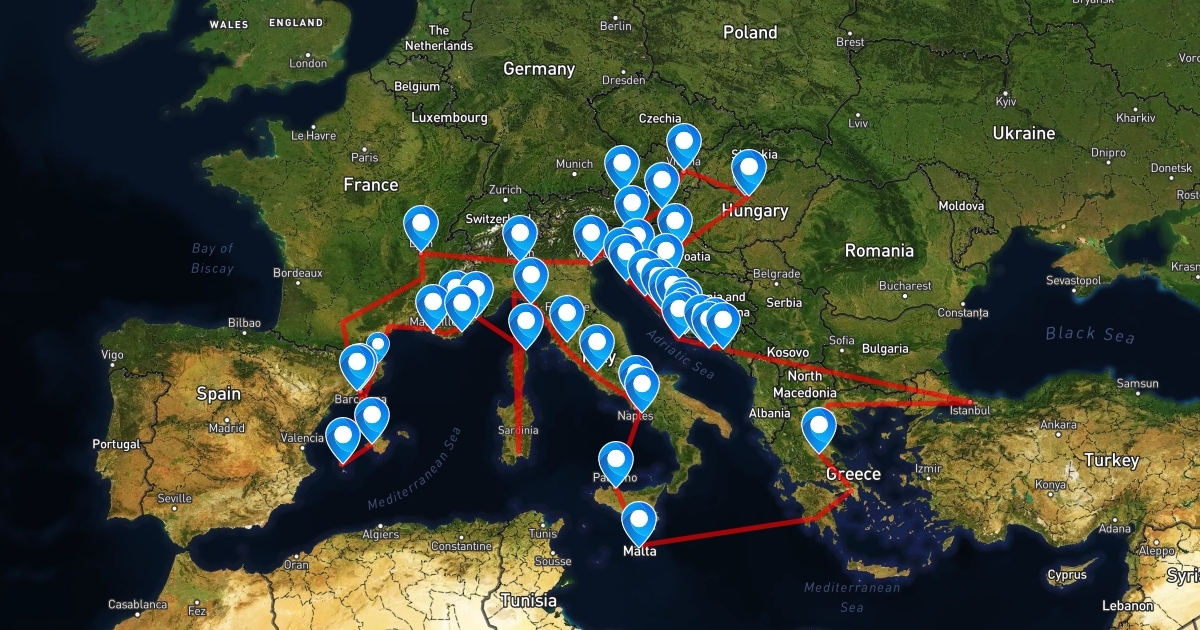 europe 2015 : Scribble Maps