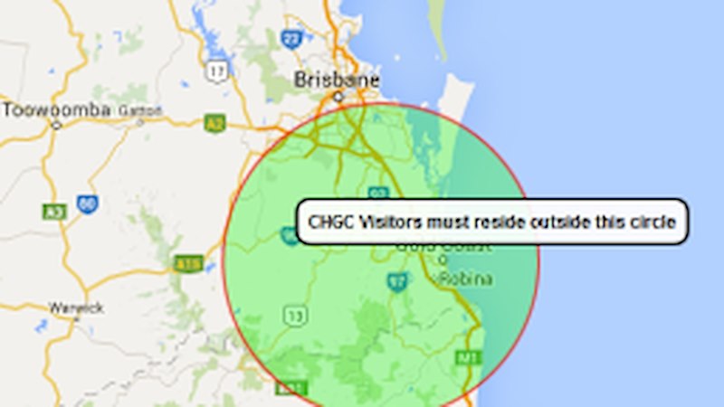 CHGC Visitor Radius : Scribble Maps