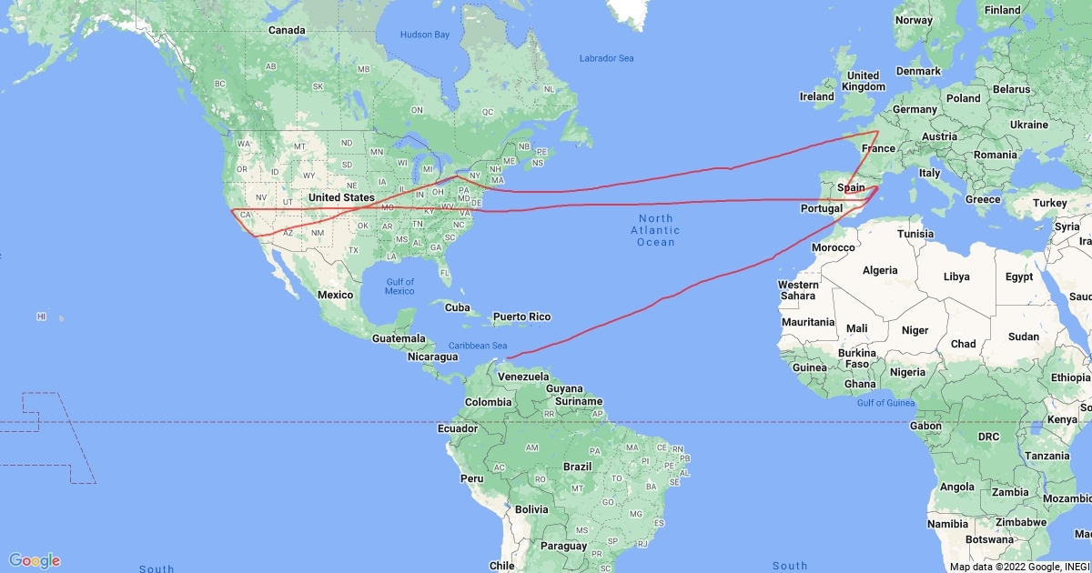 Mapa rutas de Jon : Scribble Maps